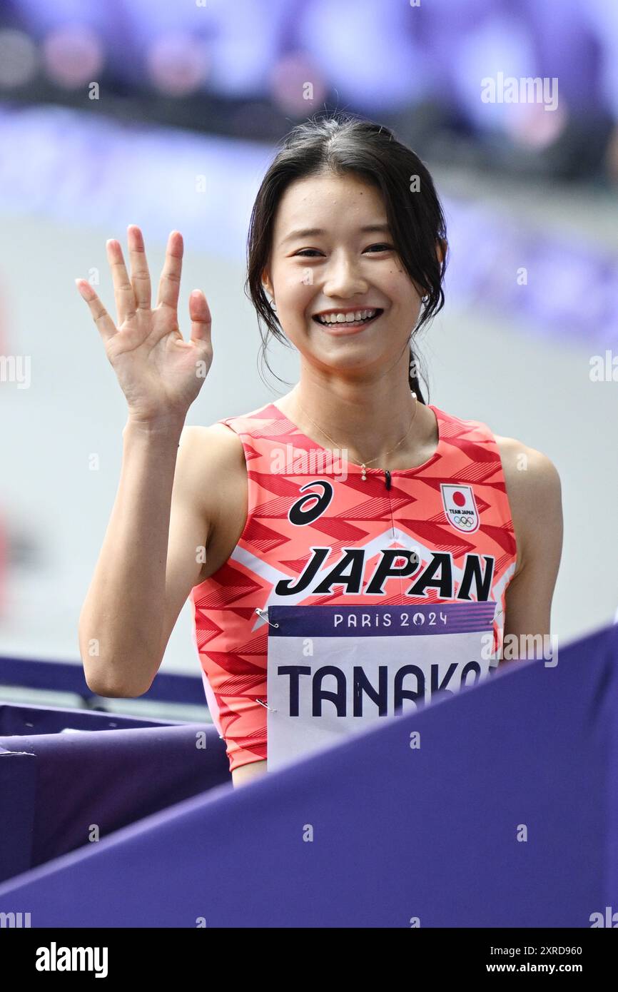 Saint-Denis, France. Credit: MATSUO. 9th Aug, 2024. Yumi Tanaka (JPN) Athletics : Women's Women ...