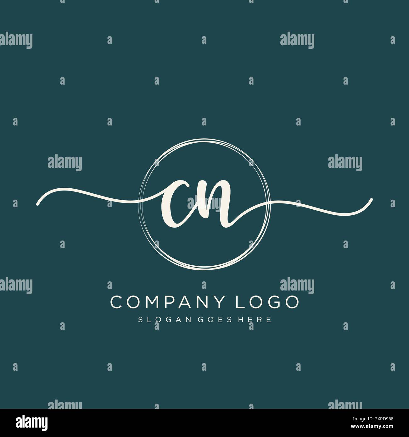 Cn letter design hi-res stock photography and images - Alamy