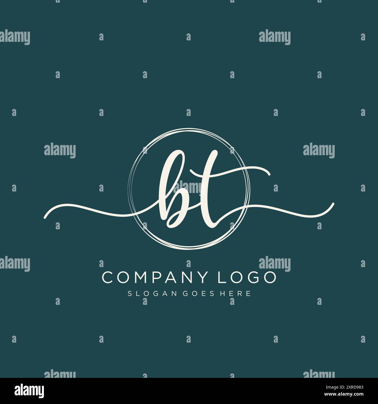 Initial logo bt vector vectors hi-res stock photography and images - Alamy