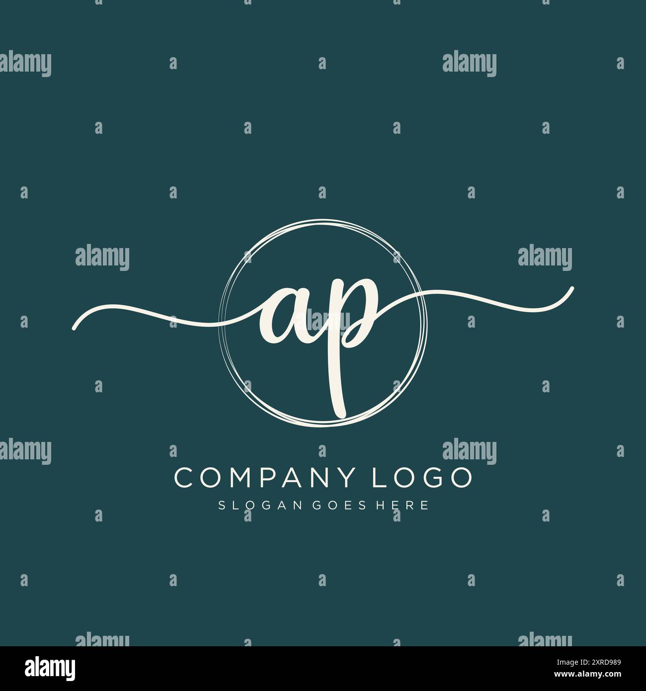 Ap letter design Stock Vector Images - Alamy