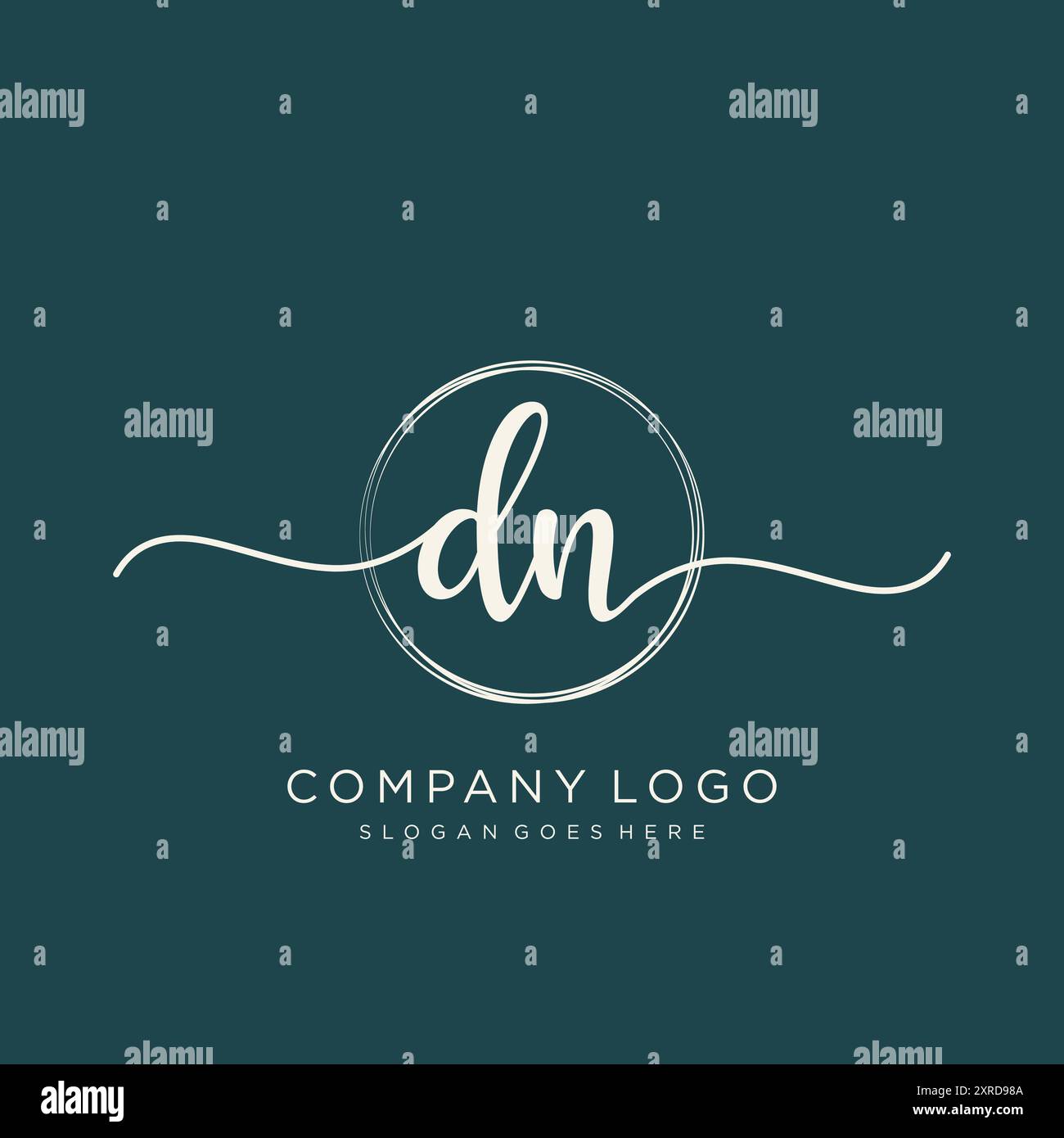 Initial letter dn Stock Vector Images - Alamy