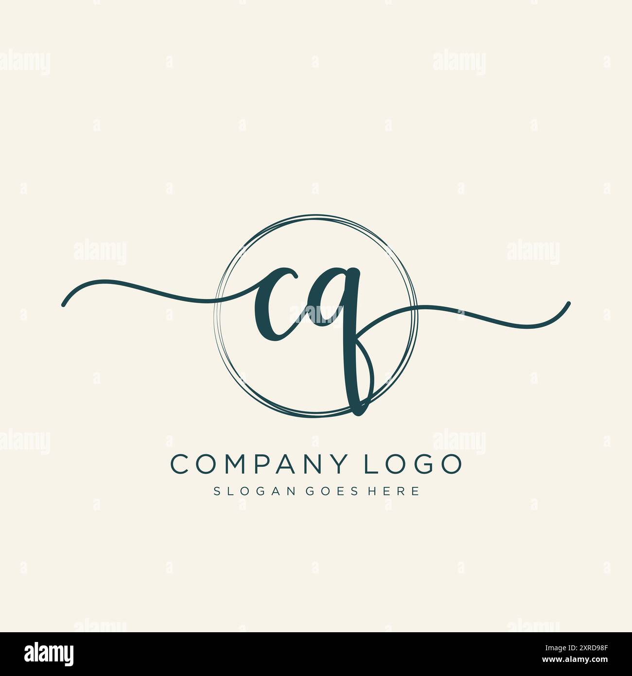 Initial cq logo Stock Vector Images - Alamy