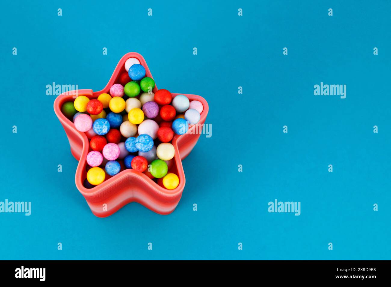 Chasing success, colorful spheres inside a star Stock Photo - Alamy
