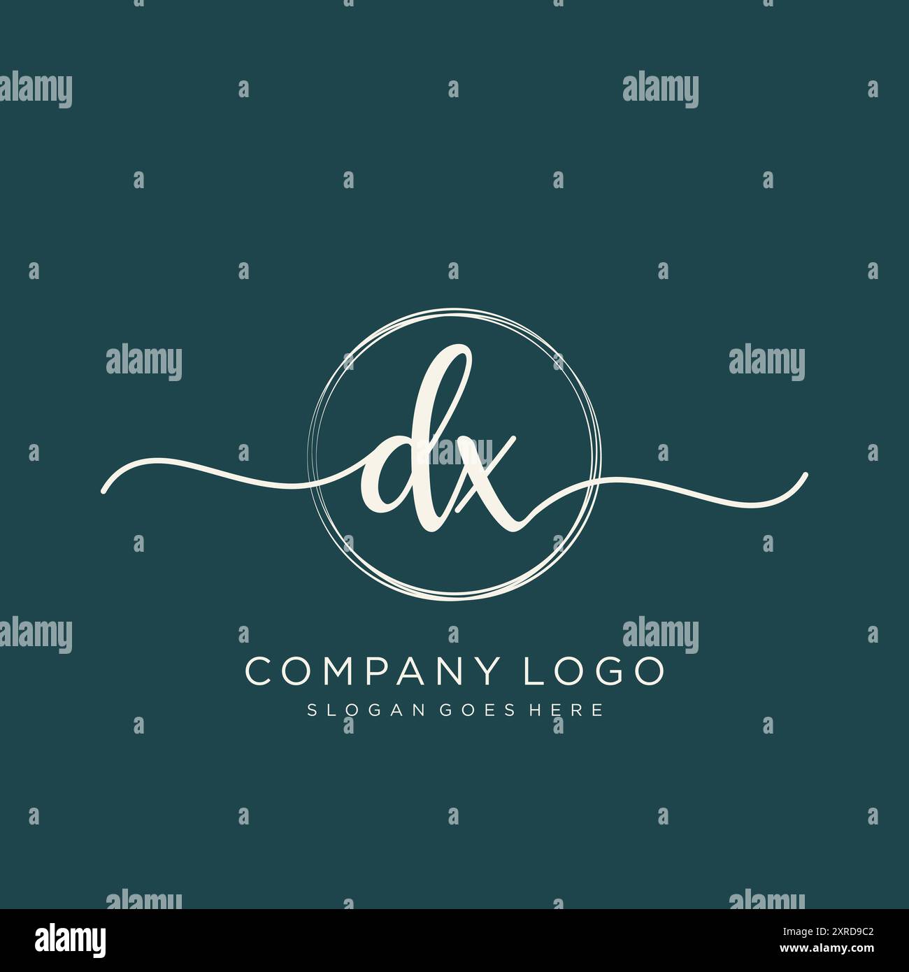 DX Initial Handwriting Logo Design Stock Vector Image & Art - Alamy