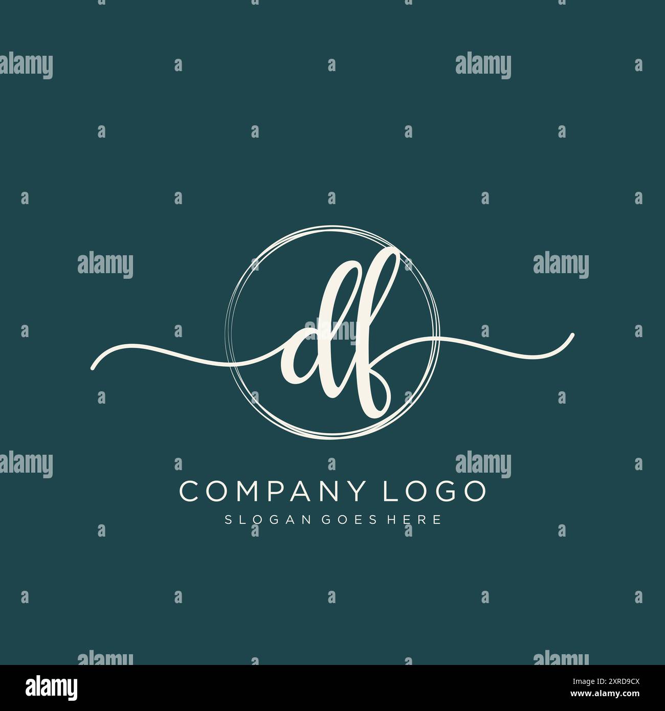 Df letter design Stock Vector Images - Alamy
