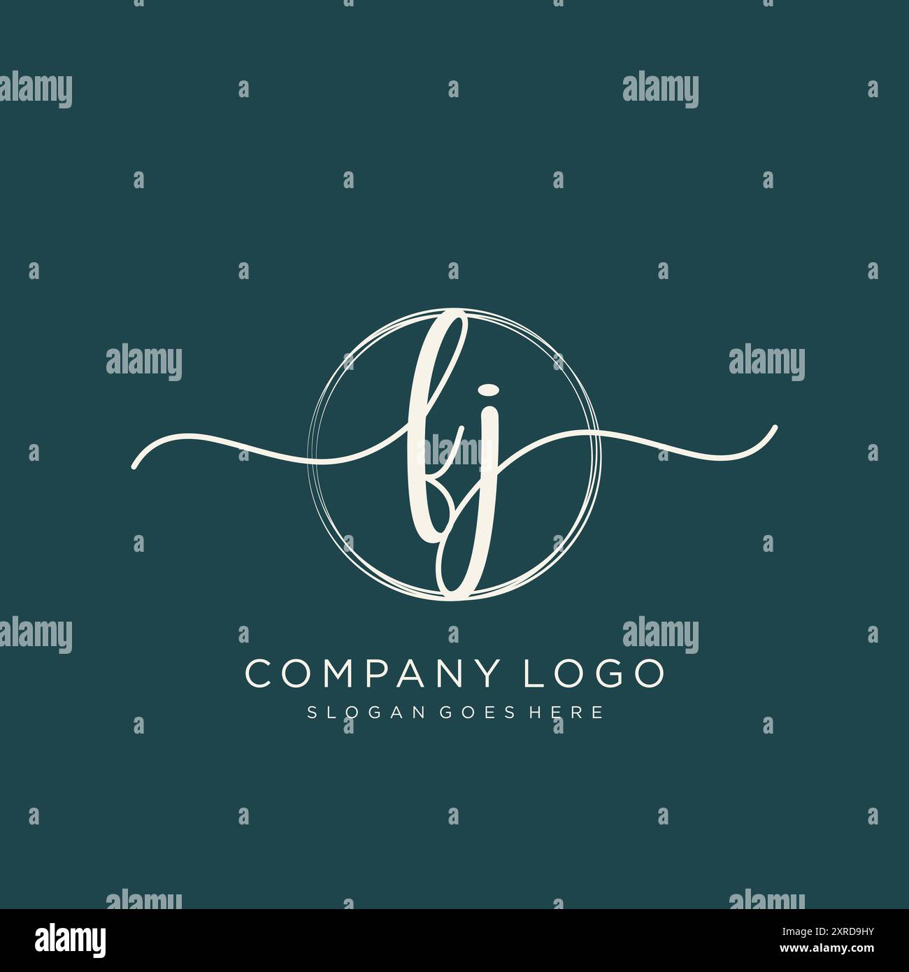 Initial fj logo Stock Vector Images - Alamy