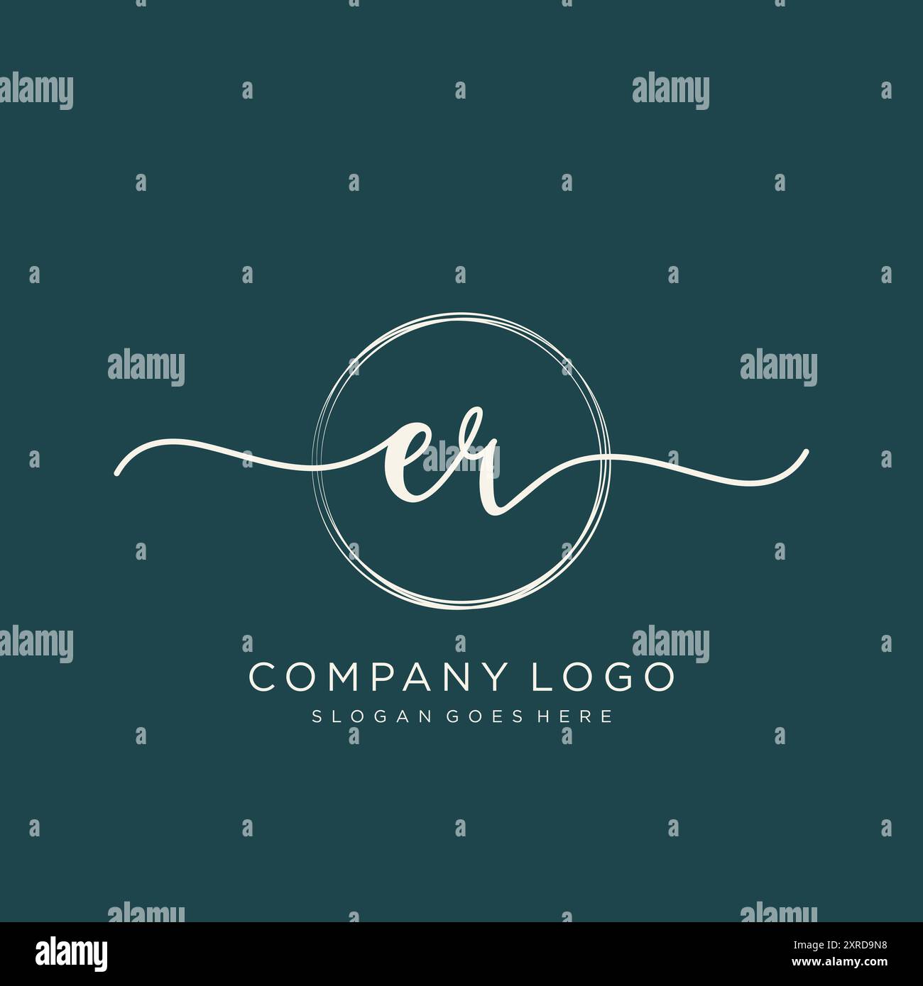 Er letter design Stock Vector Images - Alamy