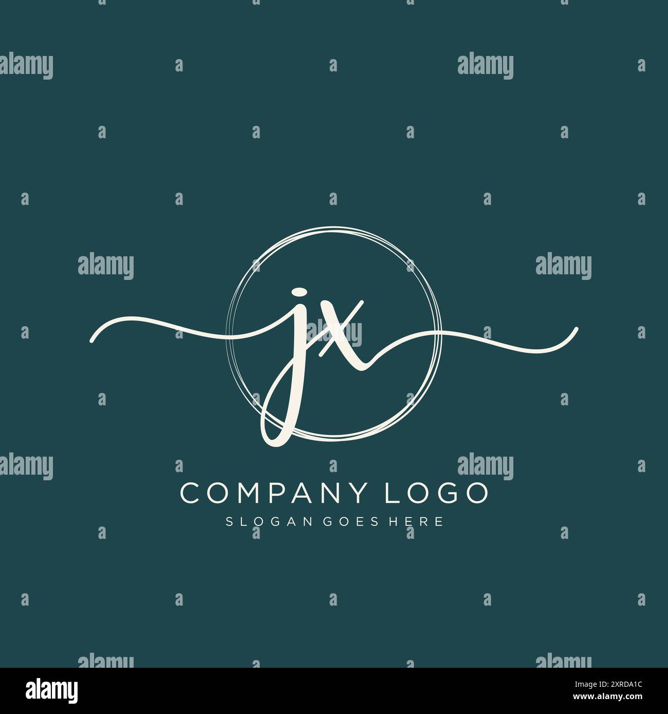 JX Initial Handwriting Logo Design Stock Vector Image & Art - Alamy