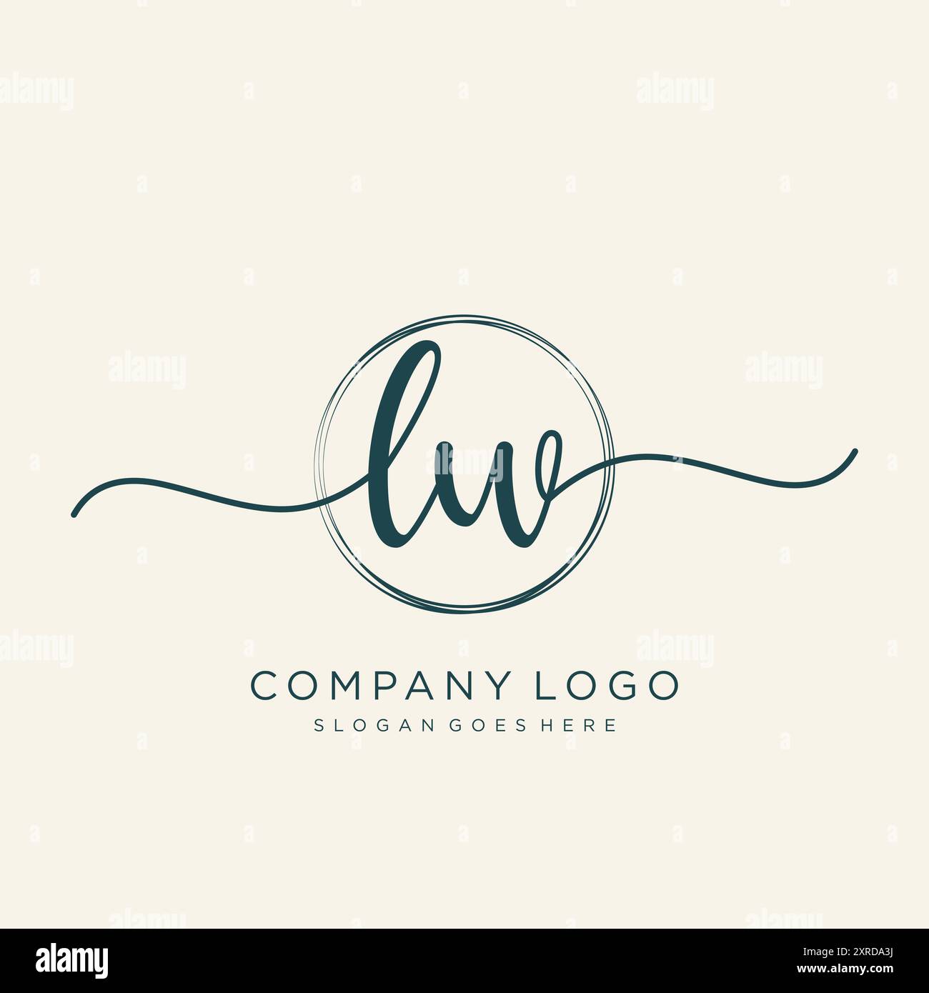 LW Initial Handwriting Logo Design Stock Vector Image & Art - Alamy