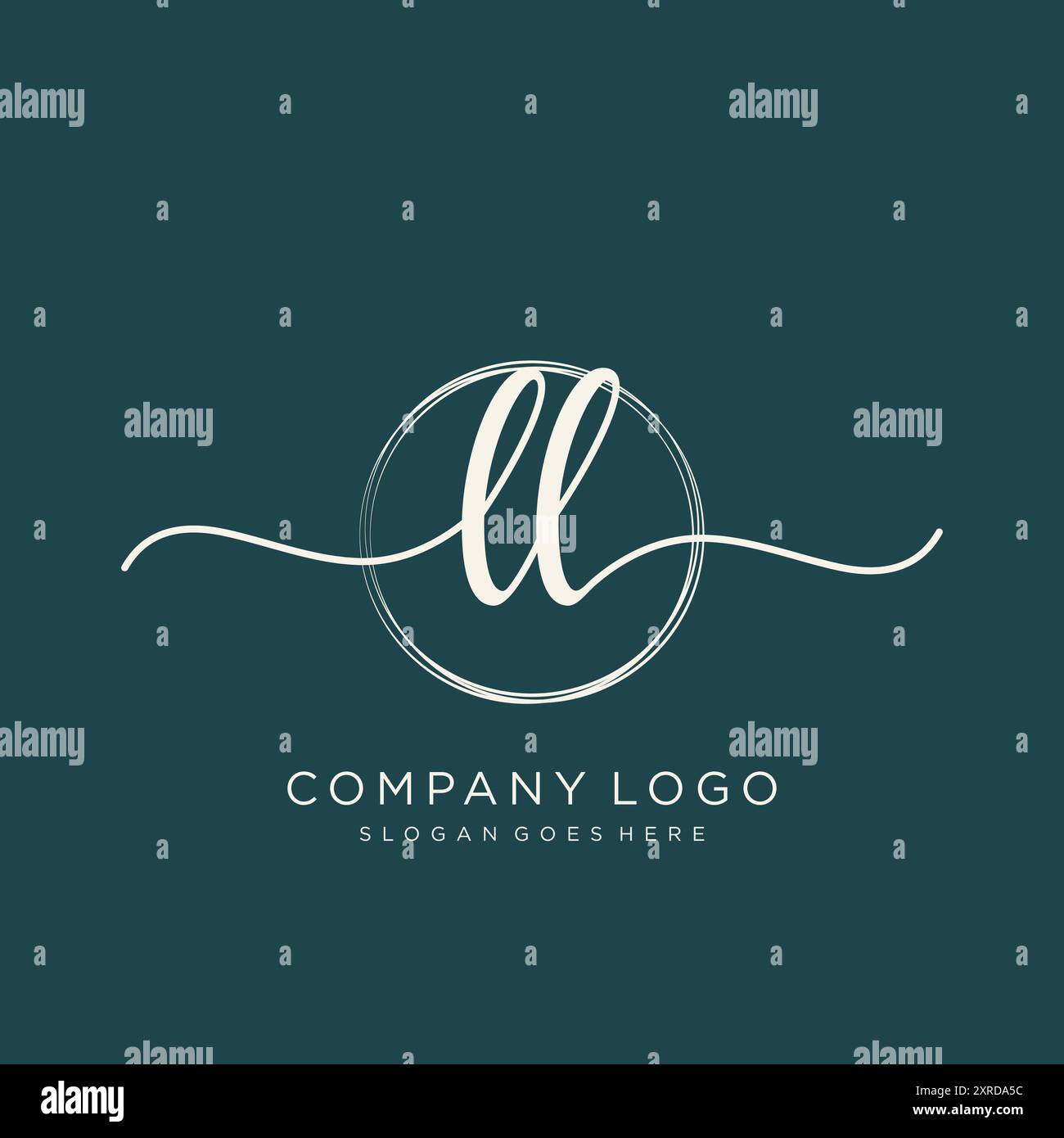 Ll letter design hi-res stock photography and images - Alamy