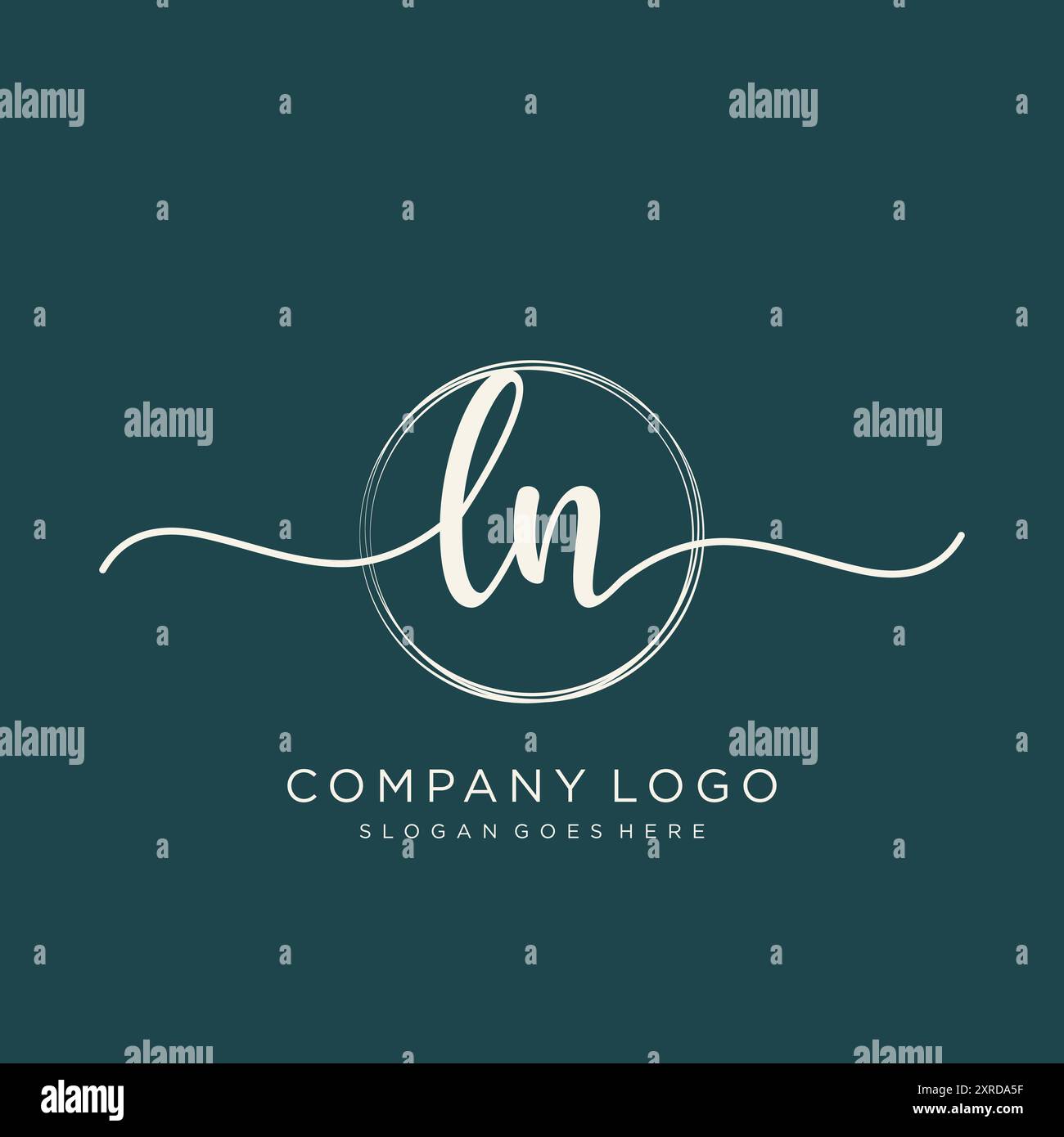 Ln letter design hi-res stock photography and images - Alamy