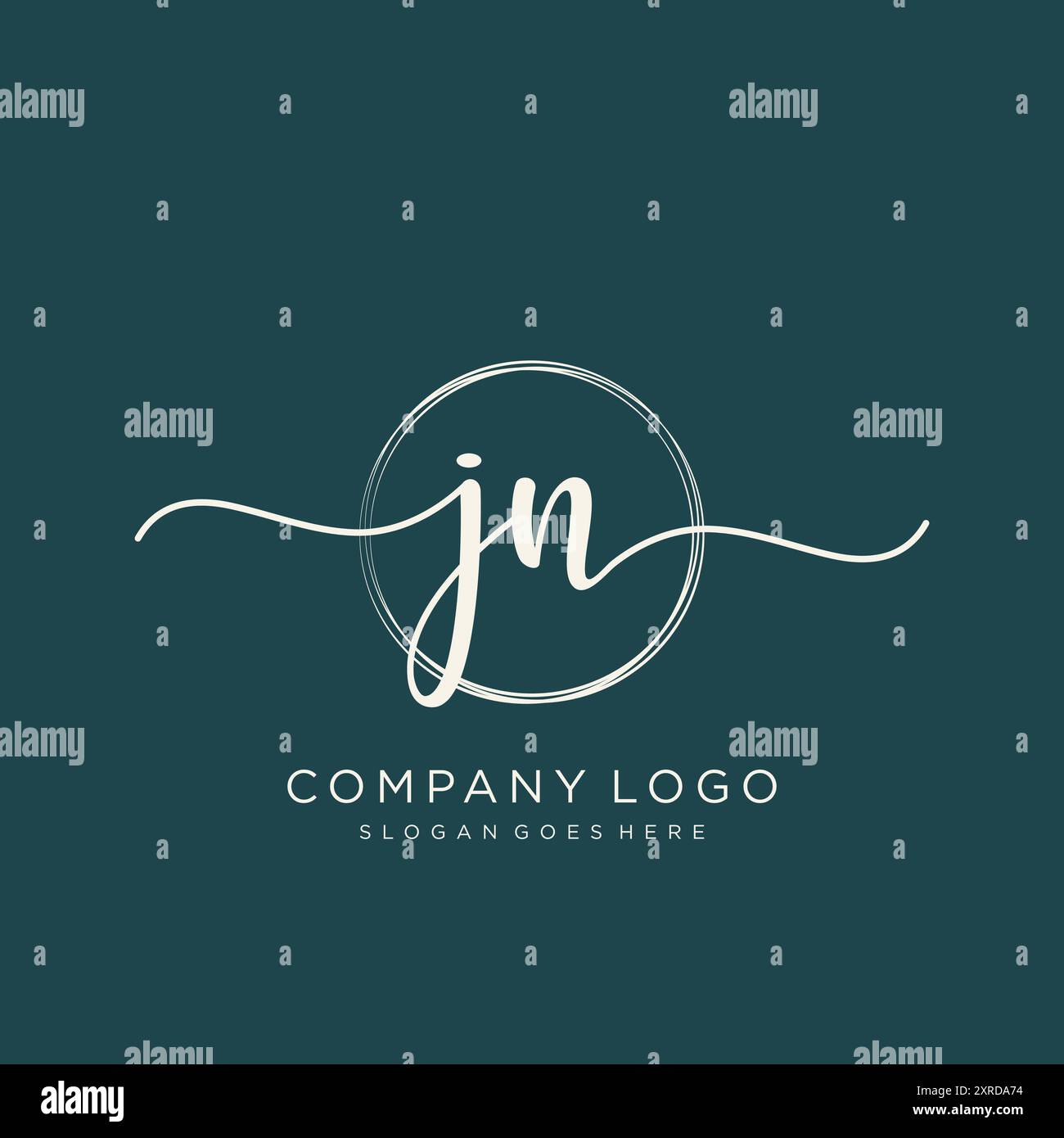 JN Initial Handwriting Logo Design Stock Vector Image & Art - Alamy