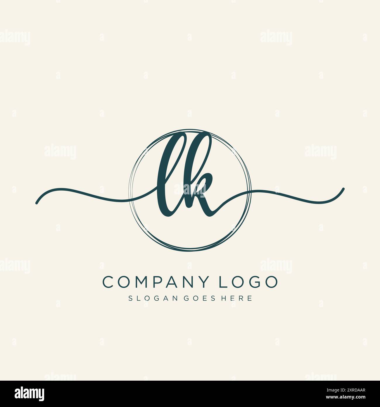 Lk letter design Stock Vector Images - Alamy
