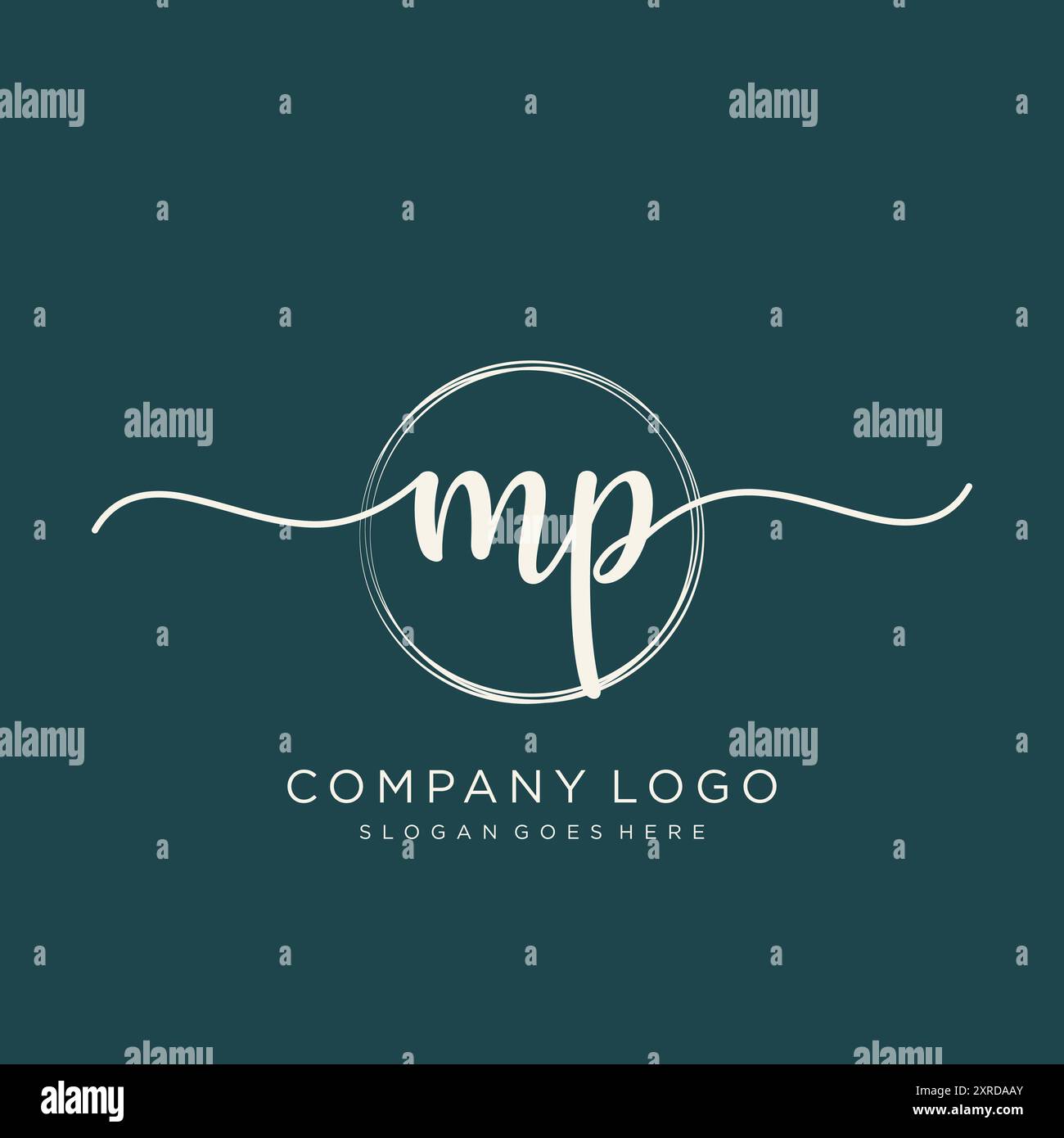 Mp letter design hi-res stock photography and images - Alamy