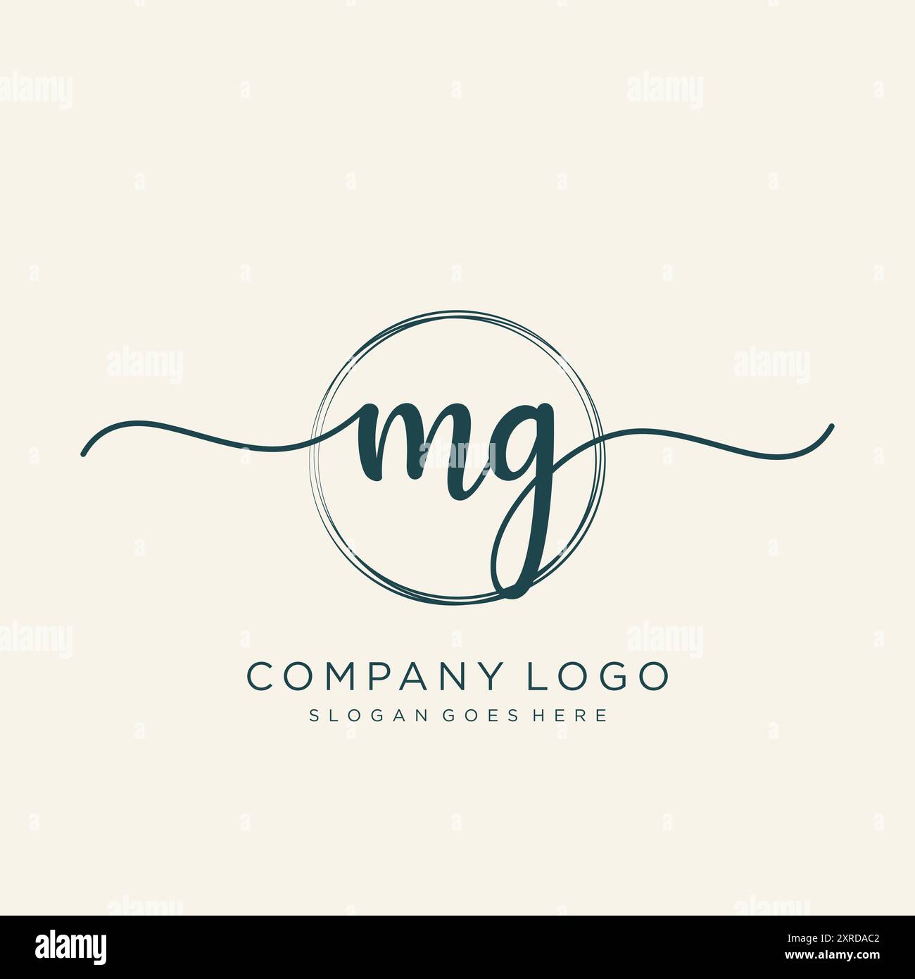 MG Initial Handwriting Logo Design Stock Vector Image & Art - Alamy