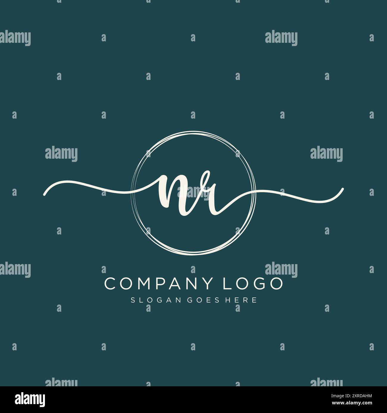 Nr initial Stock Vector Images - Alamy