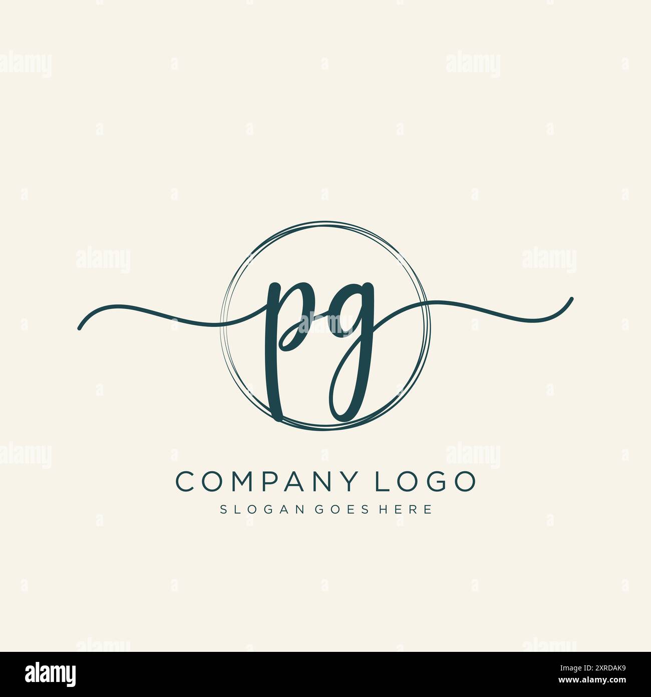 Pg letter design hi-res stock photography and images - Alamy