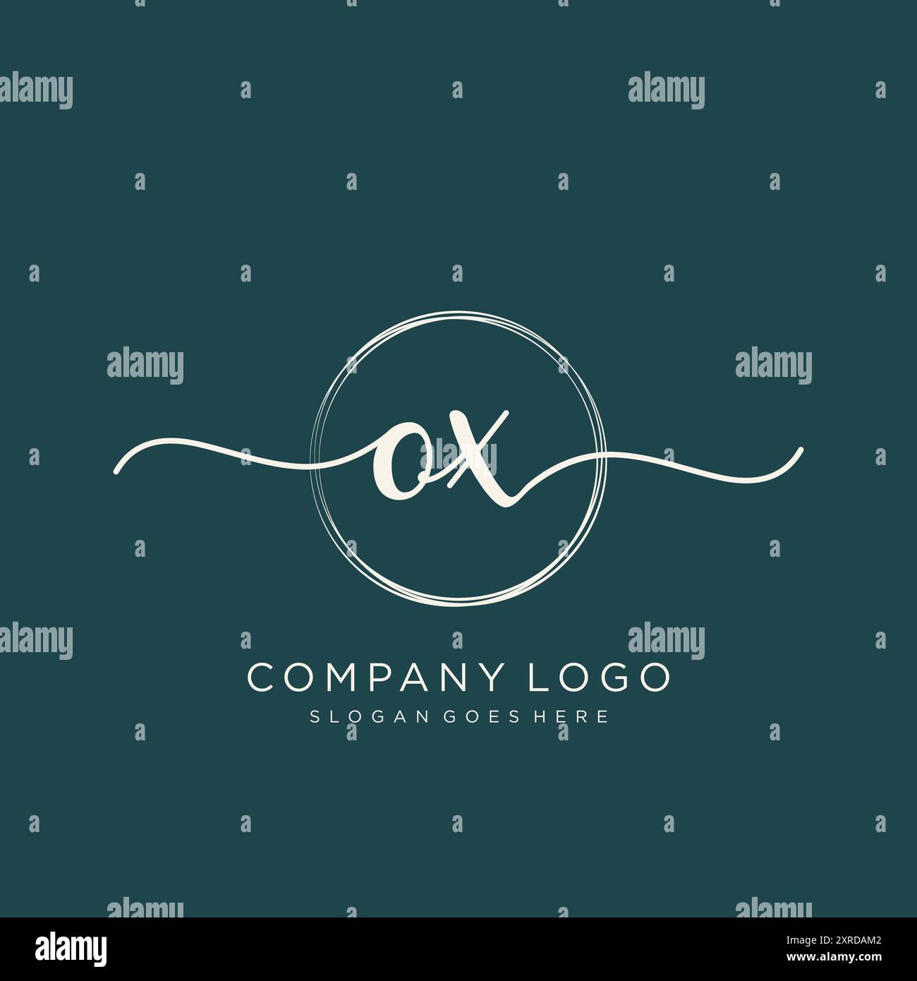 Initial ox logo Stock Vector Images - Alamy