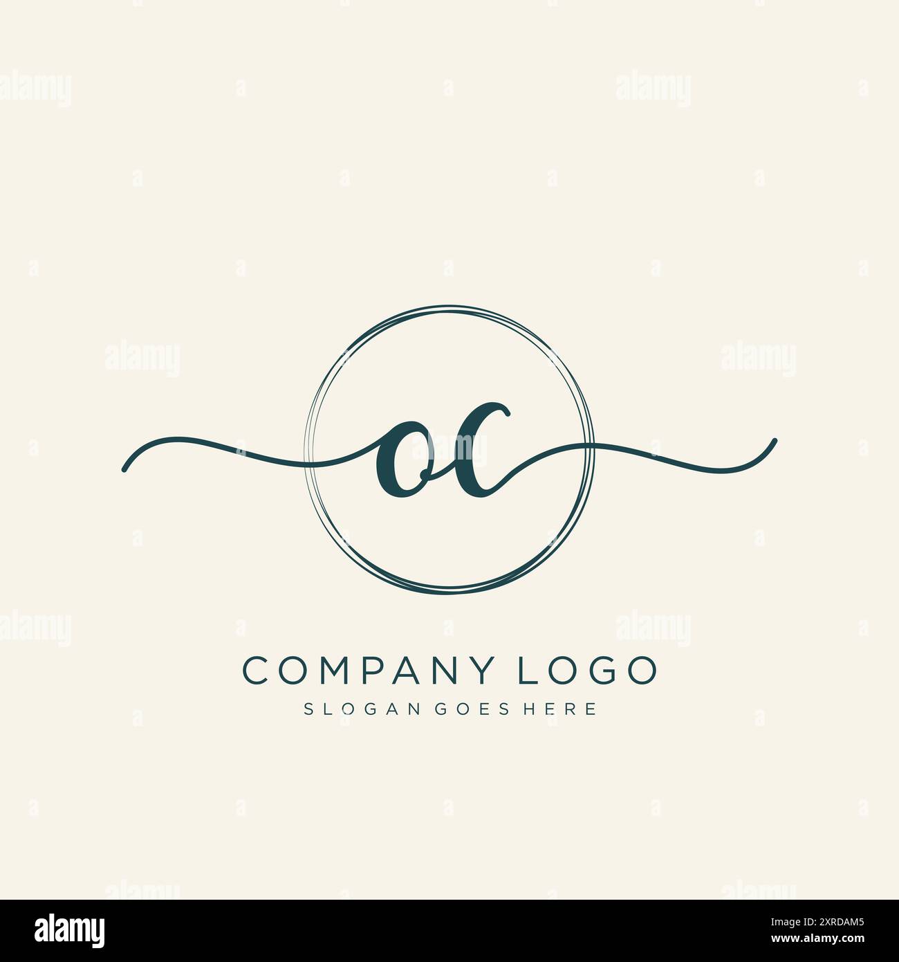 Oc letter design Stock Vector Images - Alamy