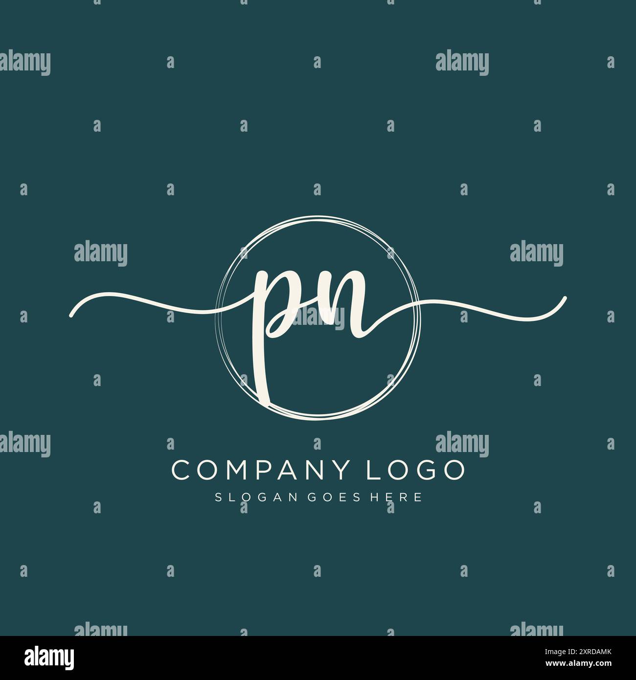 PN Initial Handwriting Logo Design Stock Vector Image & Art - Alamy