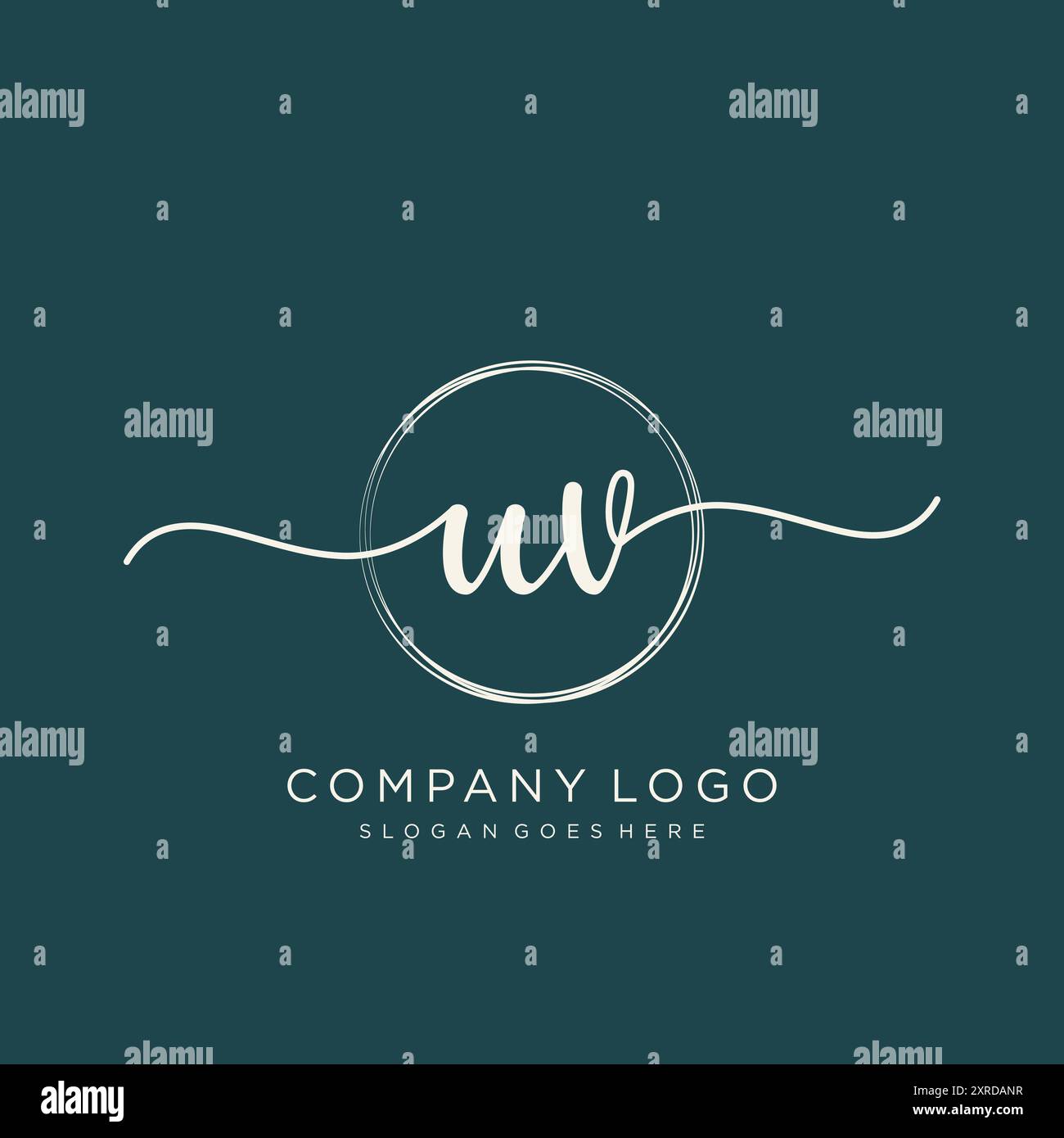 UV Initial Handwriting Logo Design Stock Vector Image & Art - Alamy