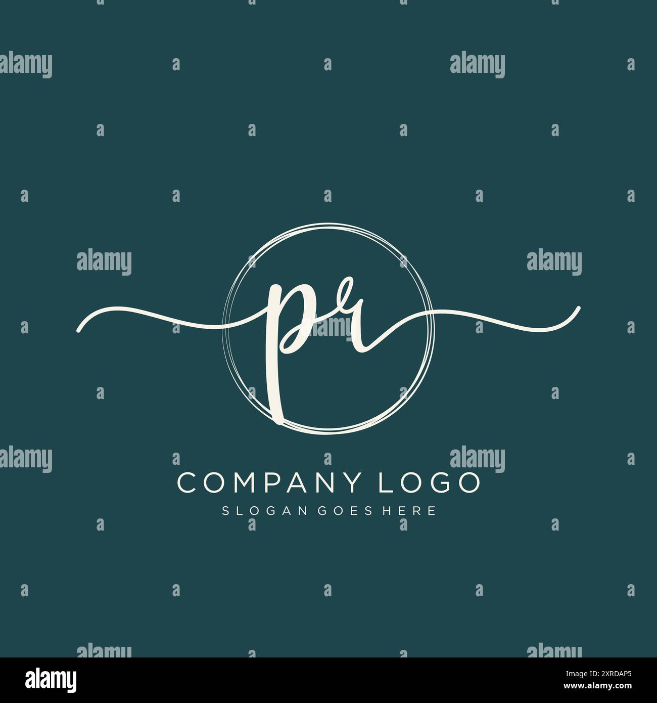 Pr initial Stock Vector Images - Alamy