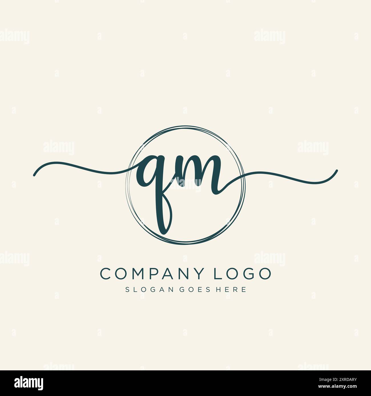 Qm letter design hi-res stock photography and images - Alamy