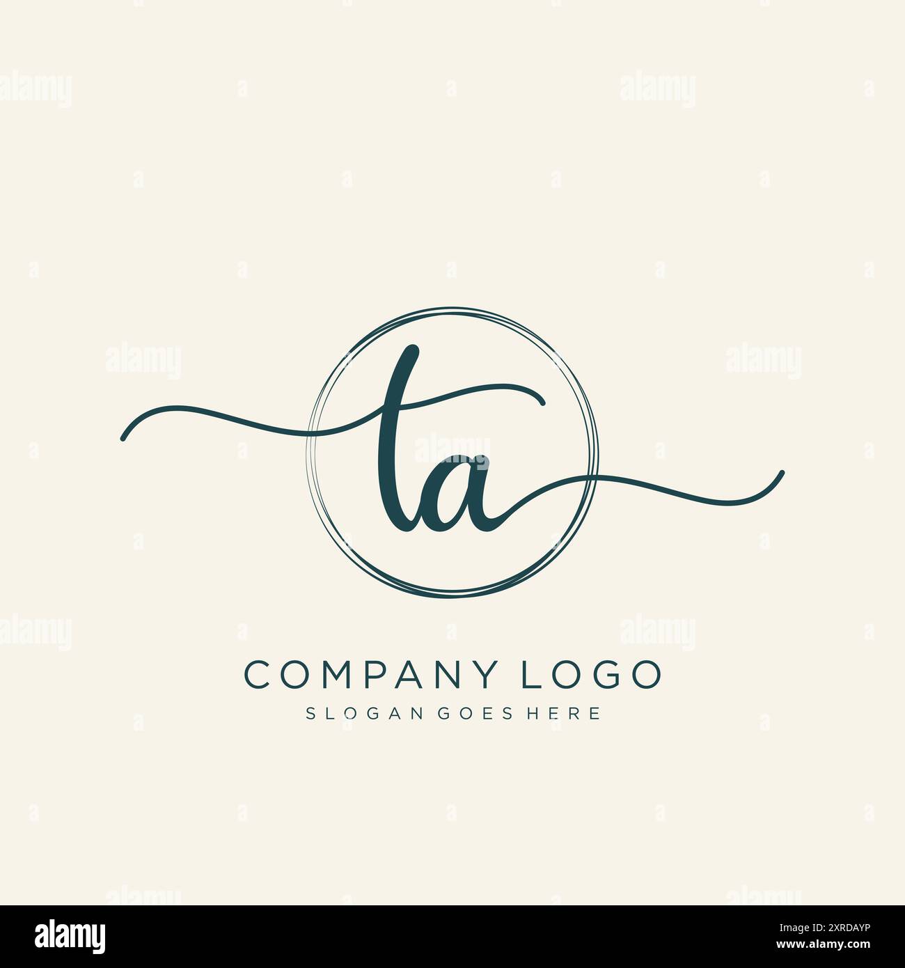 Ta letter design hi-res stock photography and images - Alamy