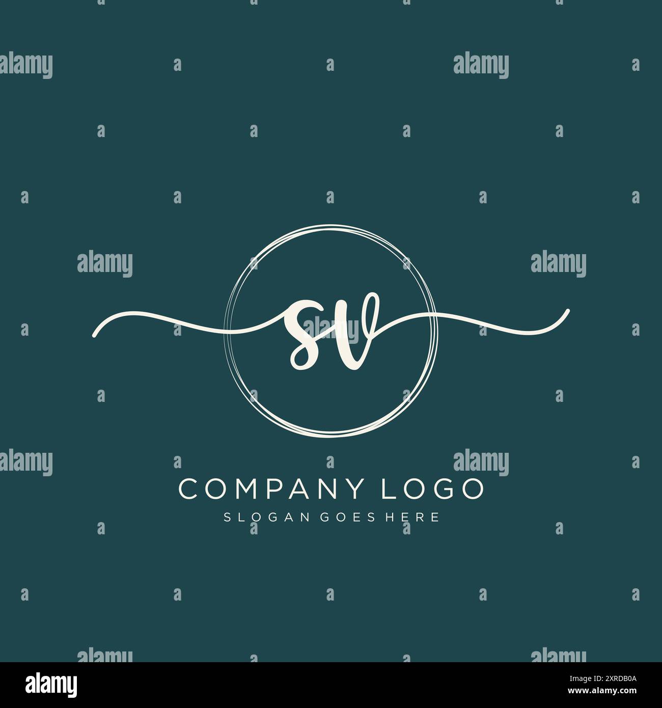Initial sv logo hi-res stock photography and images - Alamy