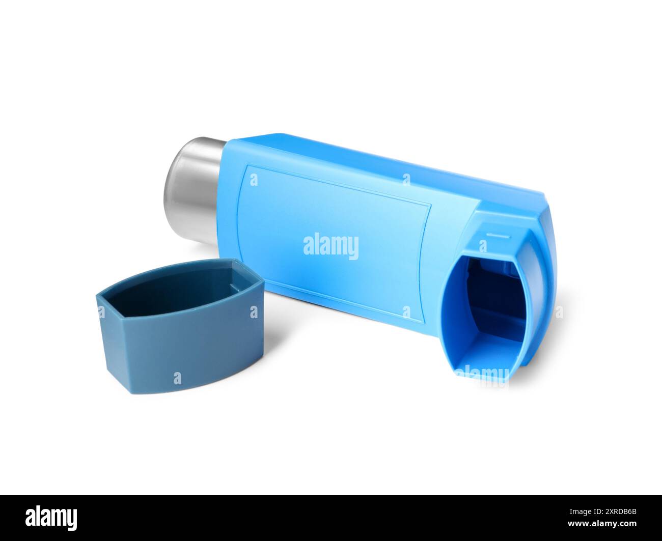 One inhaler isolated on white. Asthma treatment Stock Photo - Alamy