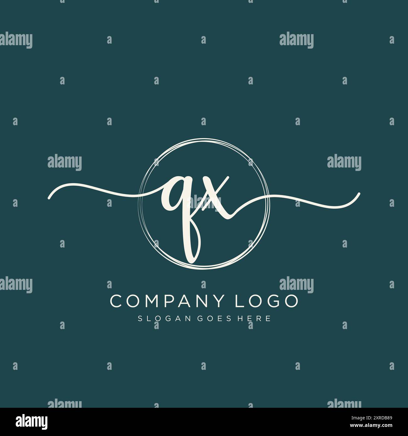 Qx letter design hi-res stock photography and images - Alamy