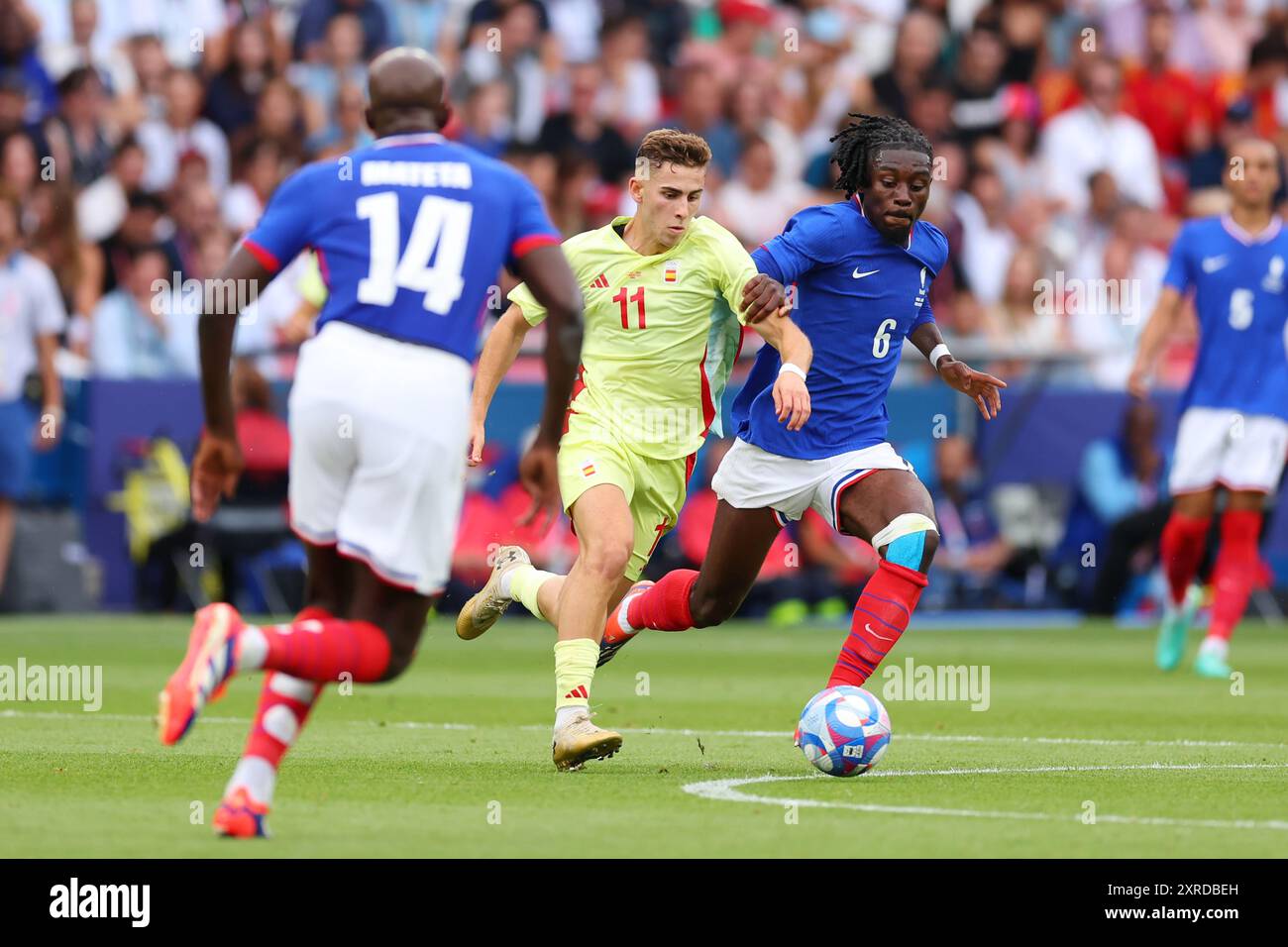 (L to R) LOPEZ Fermin (ESP), KONE Manu (FRA), AUGUST 9, 2024 ...