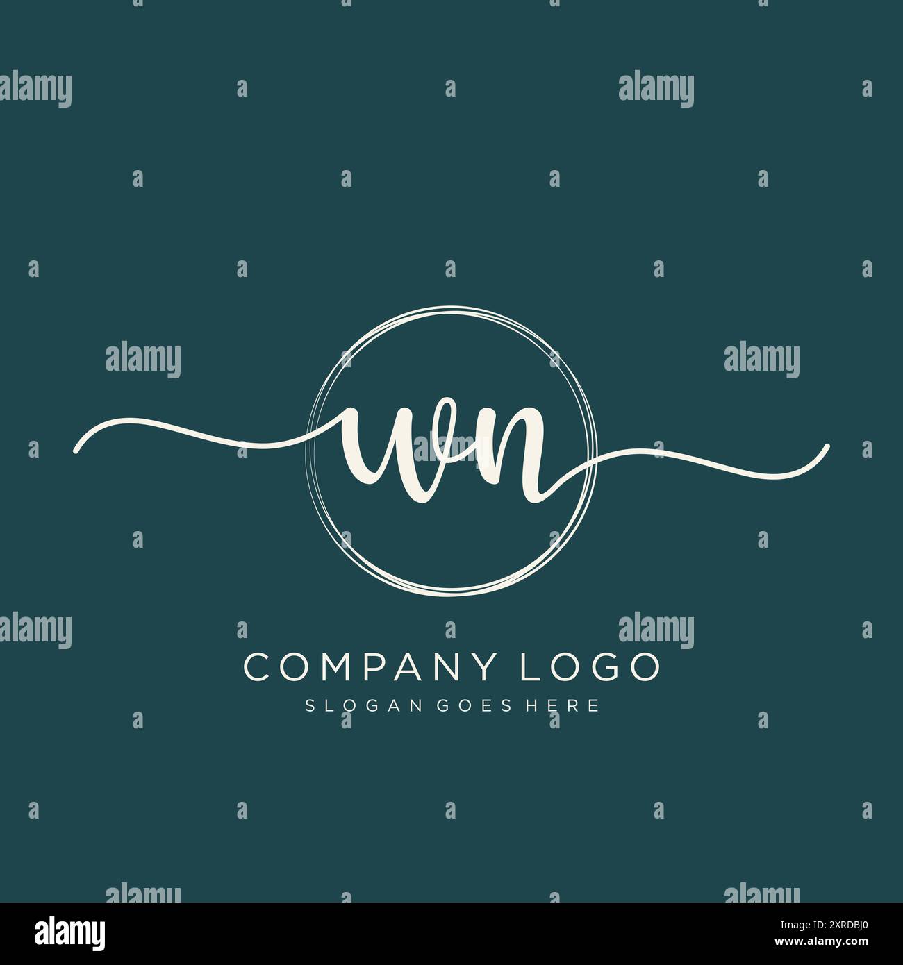 Wn initial Stock Vector Images - Alamy