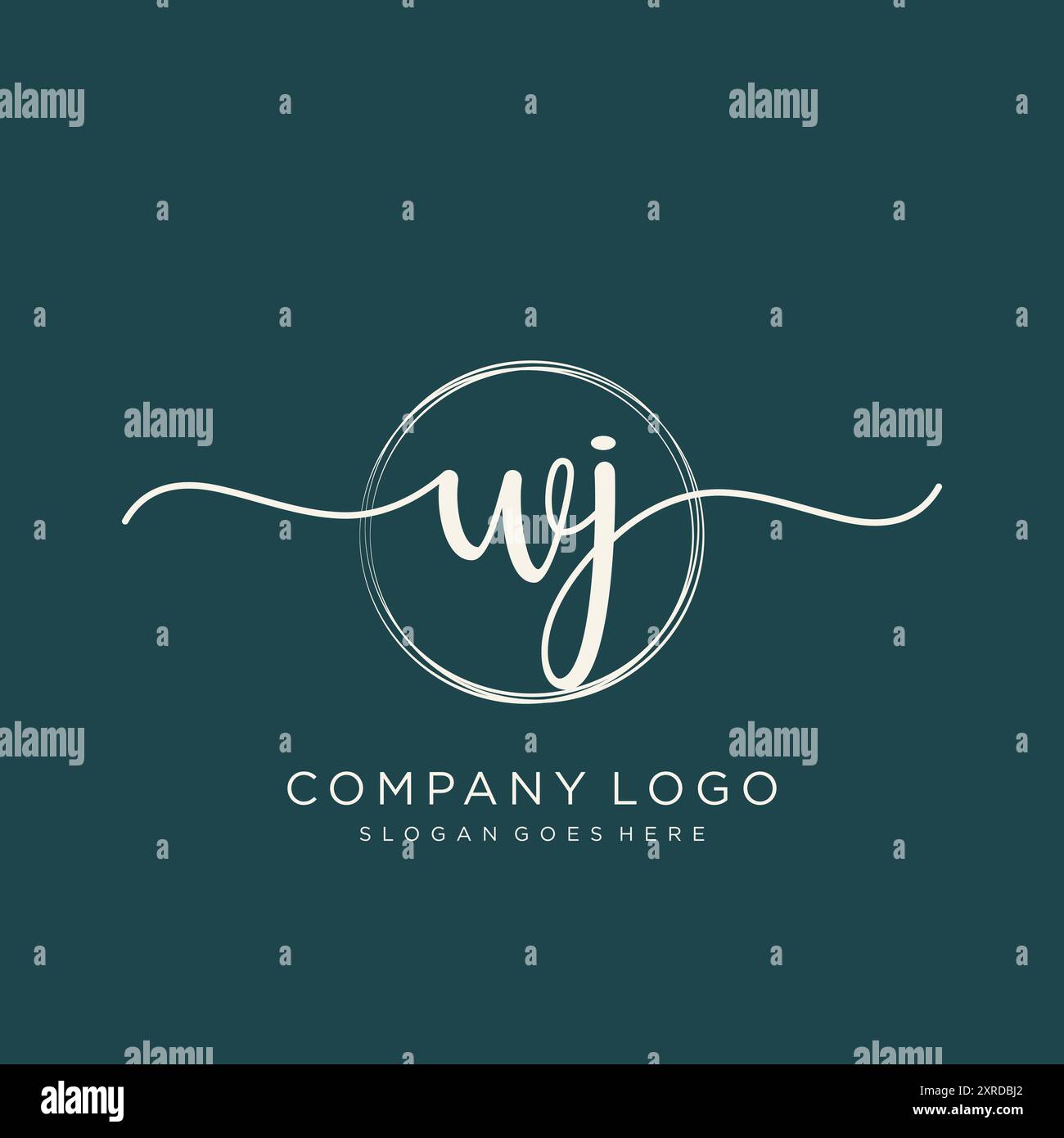 Initial wj logo hi-res stock photography and images - Alamy