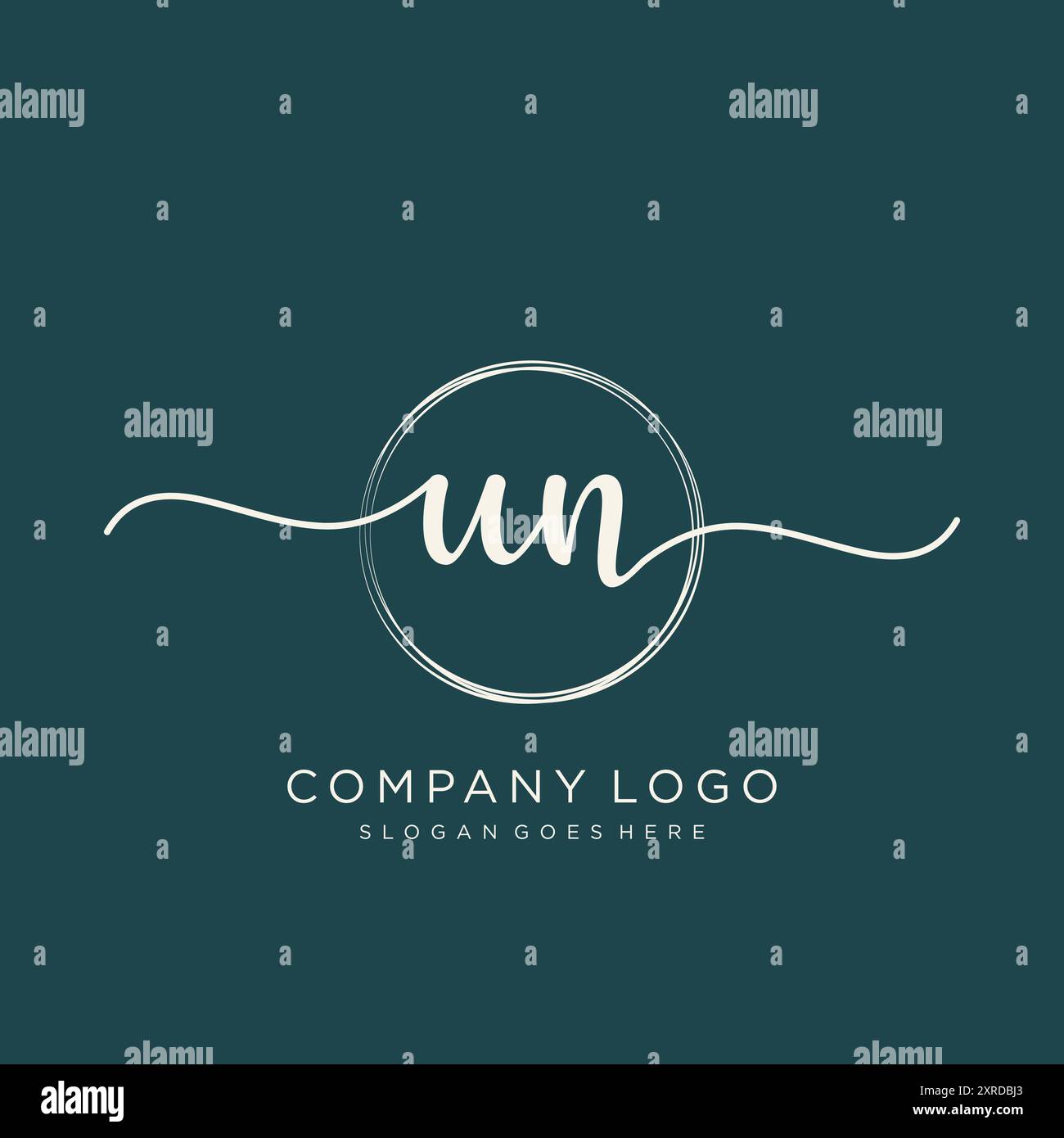 Initial un logo Stock Vector Images - Alamy
