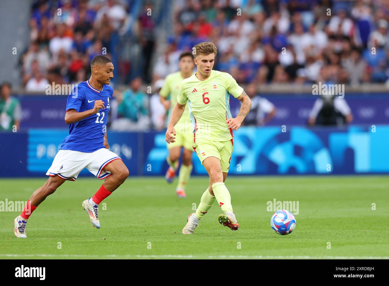 (L to R) MILLOT Enzo (FRA), BARRIOS Pablo (ESP), AUGUST 9, 2024 ...