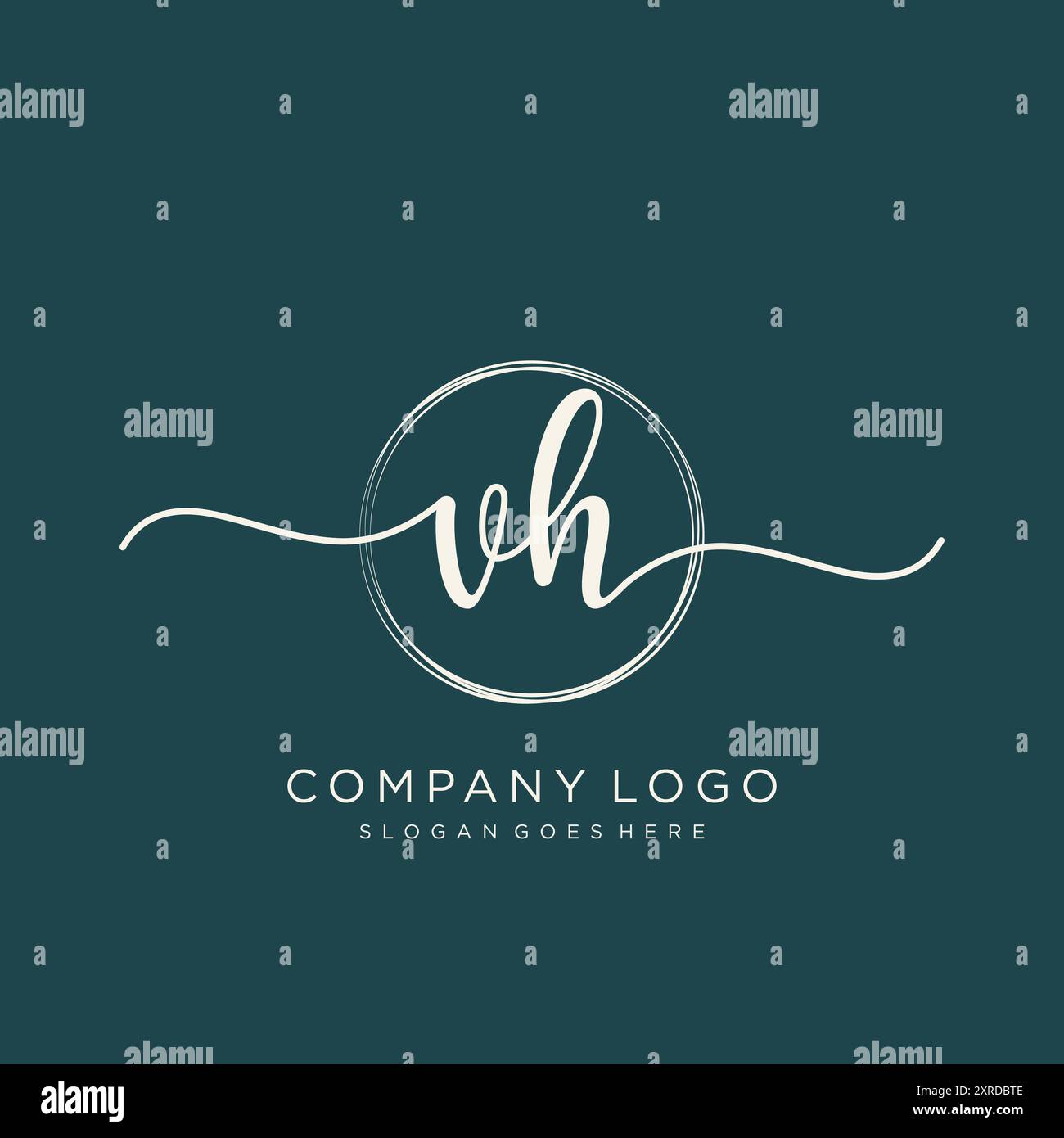 Initial vh Stock Vector Images - Alamy