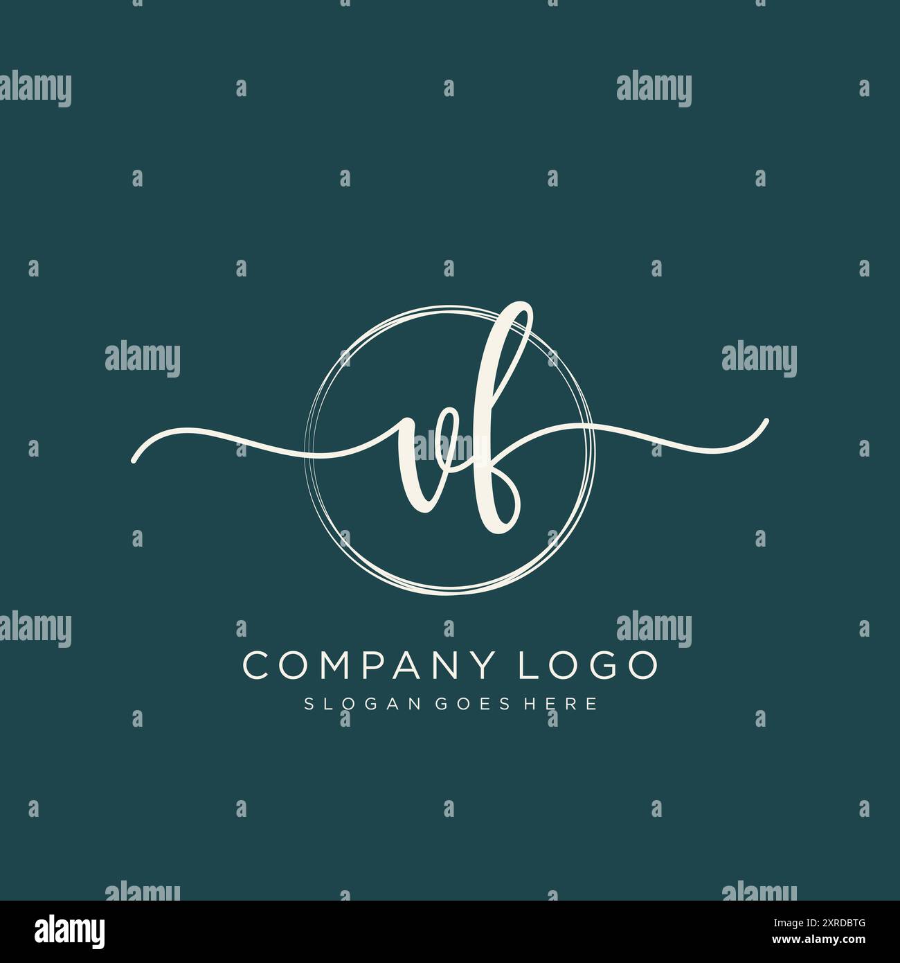 Vf letter design Stock Vector Images - Alamy