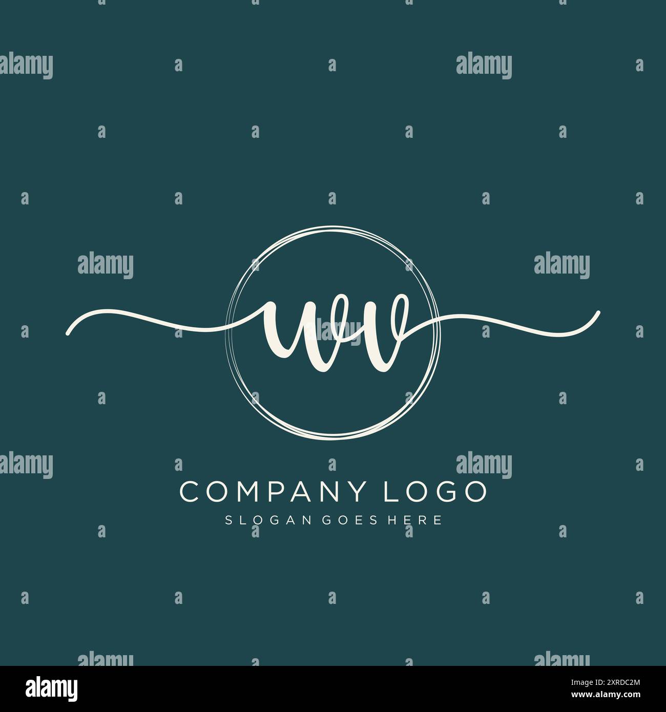 Wv initial logo hi-res stock photography and images - Alamy