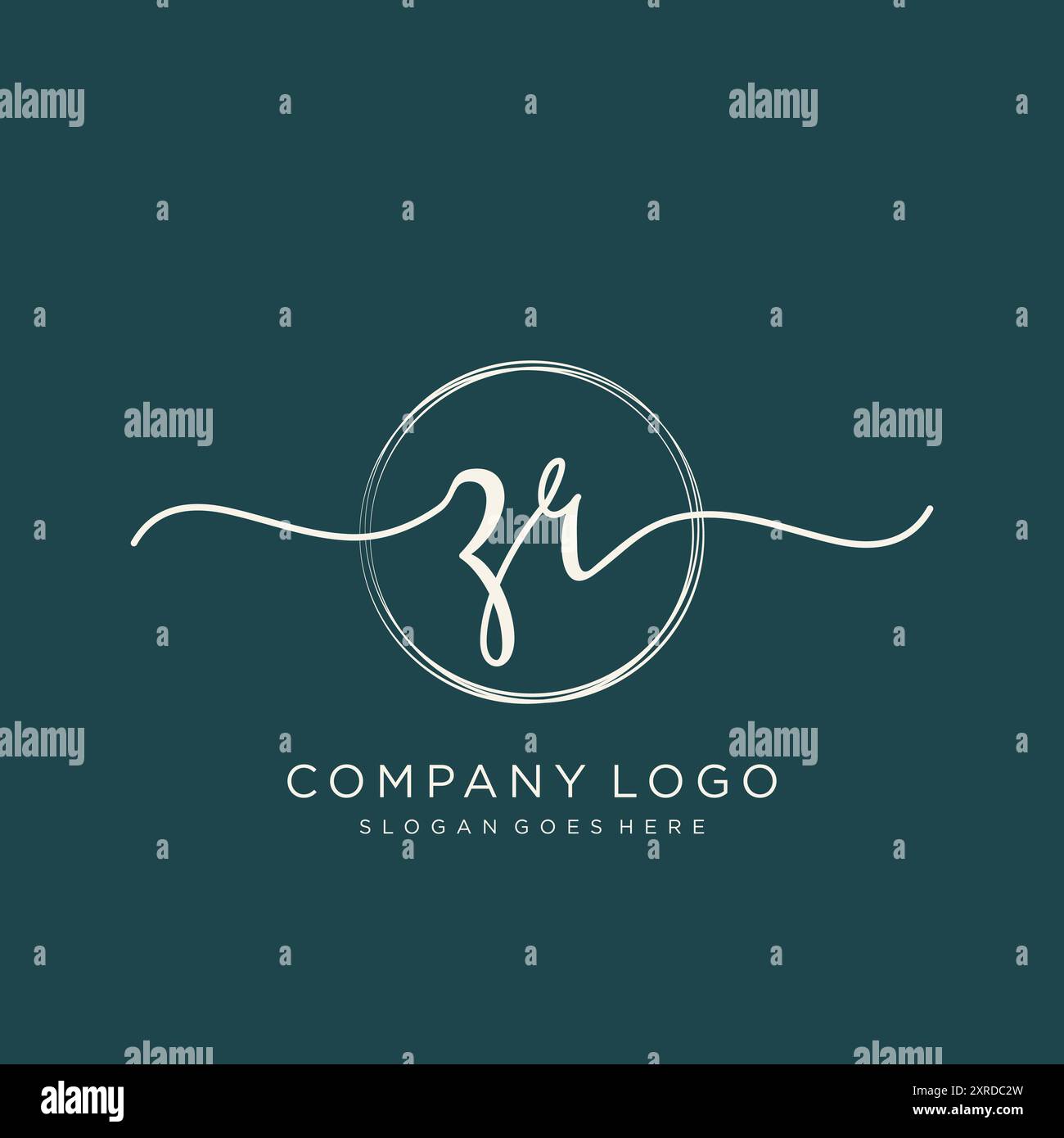 Zr initial Stock Vector Images - Alamy