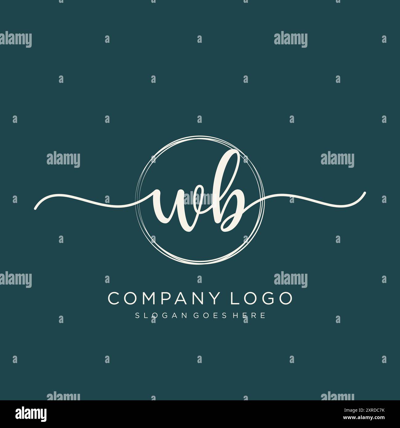 Wb initial Stock Vector Images - Alamy