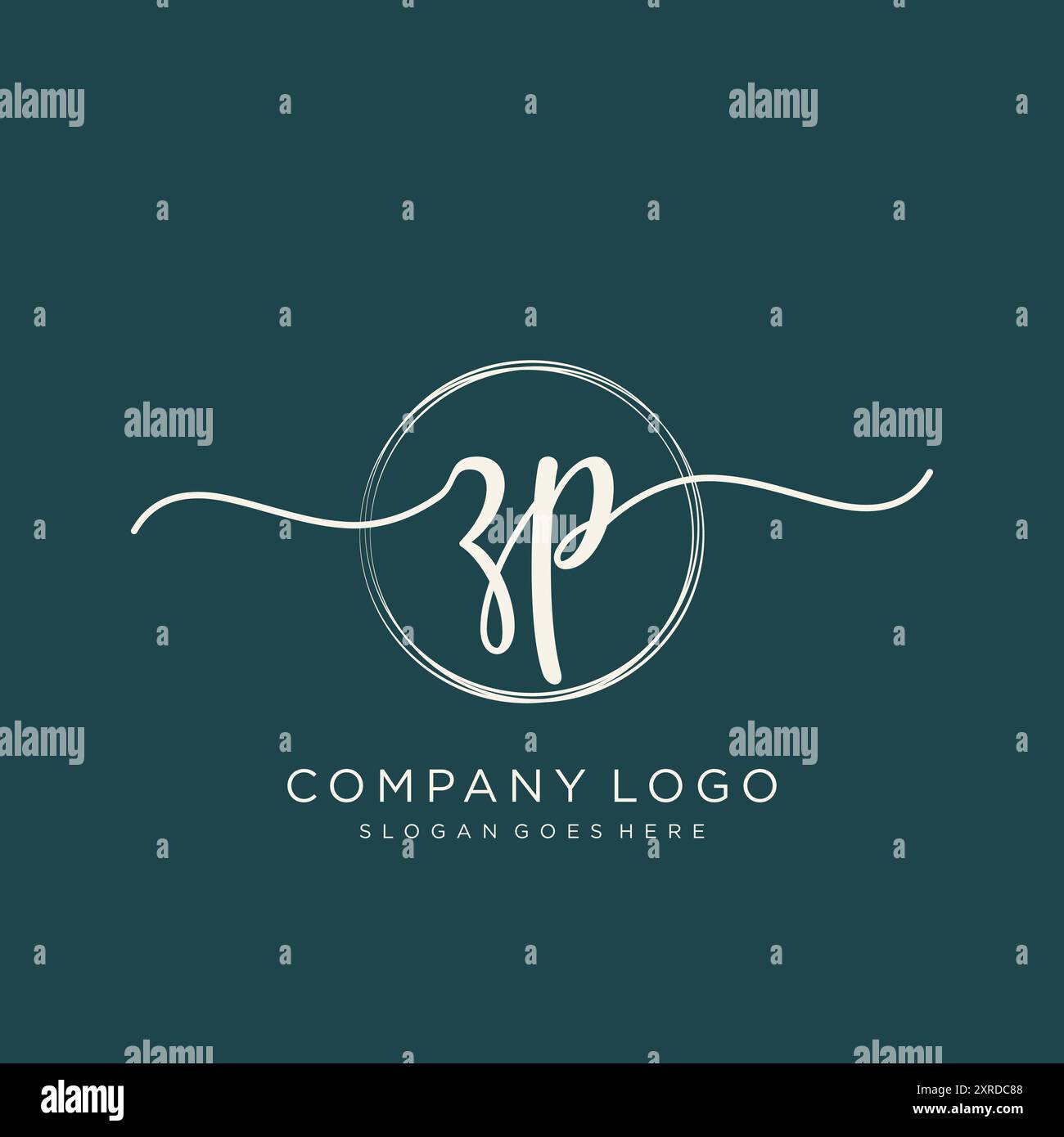 Initial zp logo hi-res stock photography and images - Alamy