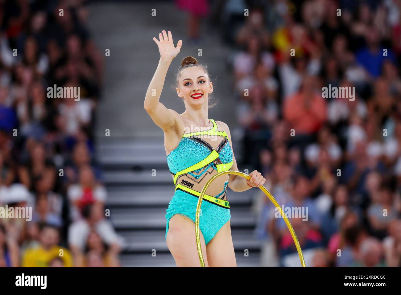 Paris, France. 9th Aug, 2024. Boryana Kaleyn (BUL) Rhythmic Gymnastics ...