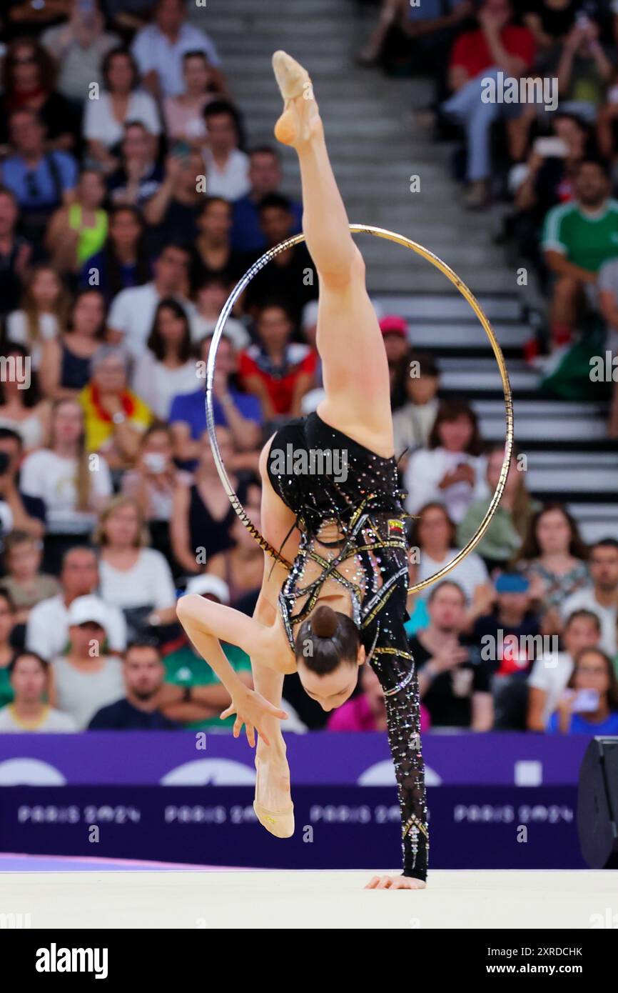Paris, France. 9th Aug, 2024. Darja Varfolomeev (GER) Rhythmic Gymnastics : Individual All ...