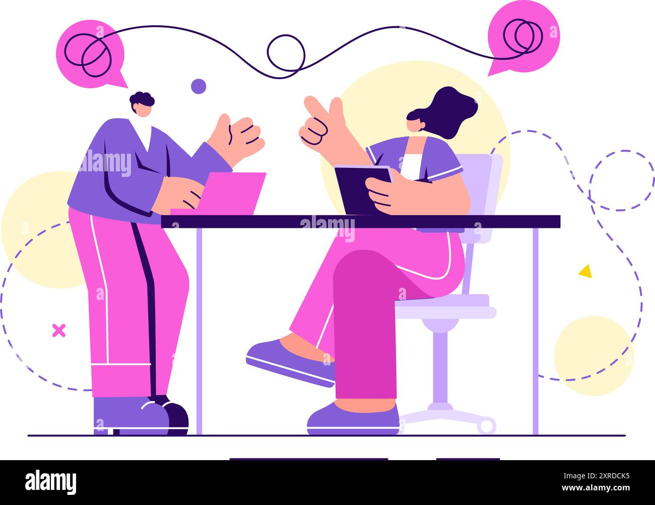 Life Coach Vector Illustration for Consultation, Education, Motivation ...