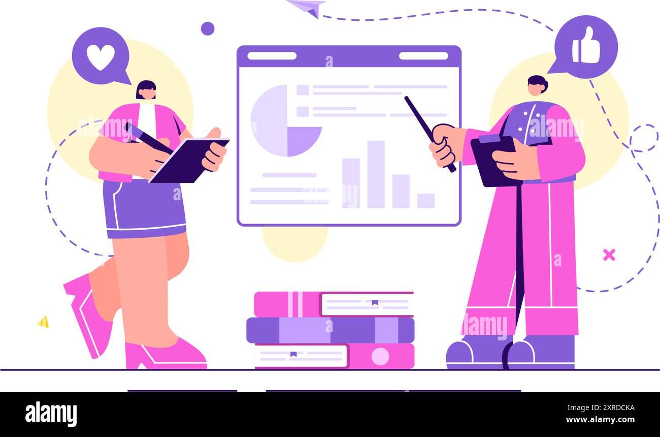 Life Coach Vector Illustration for Consultation, Education, Motivation ...