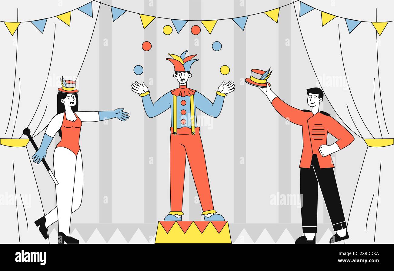 Circus tent drawing Stock Vector Images - Alamy