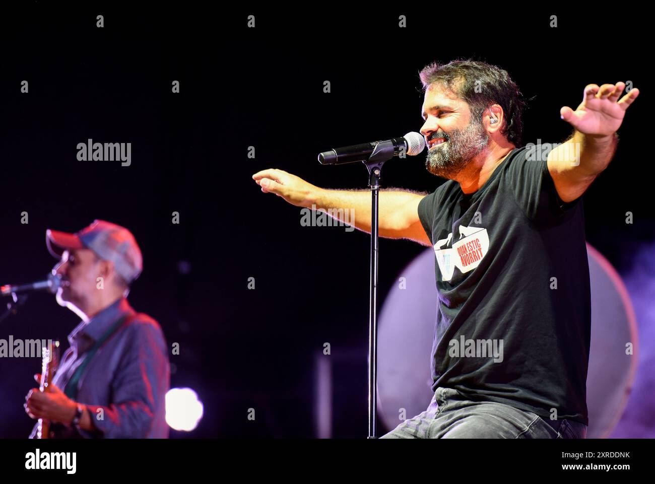 Sitges, Spain. 09th Aug, 2024. Pau Debon, singer of the group Antonia ...