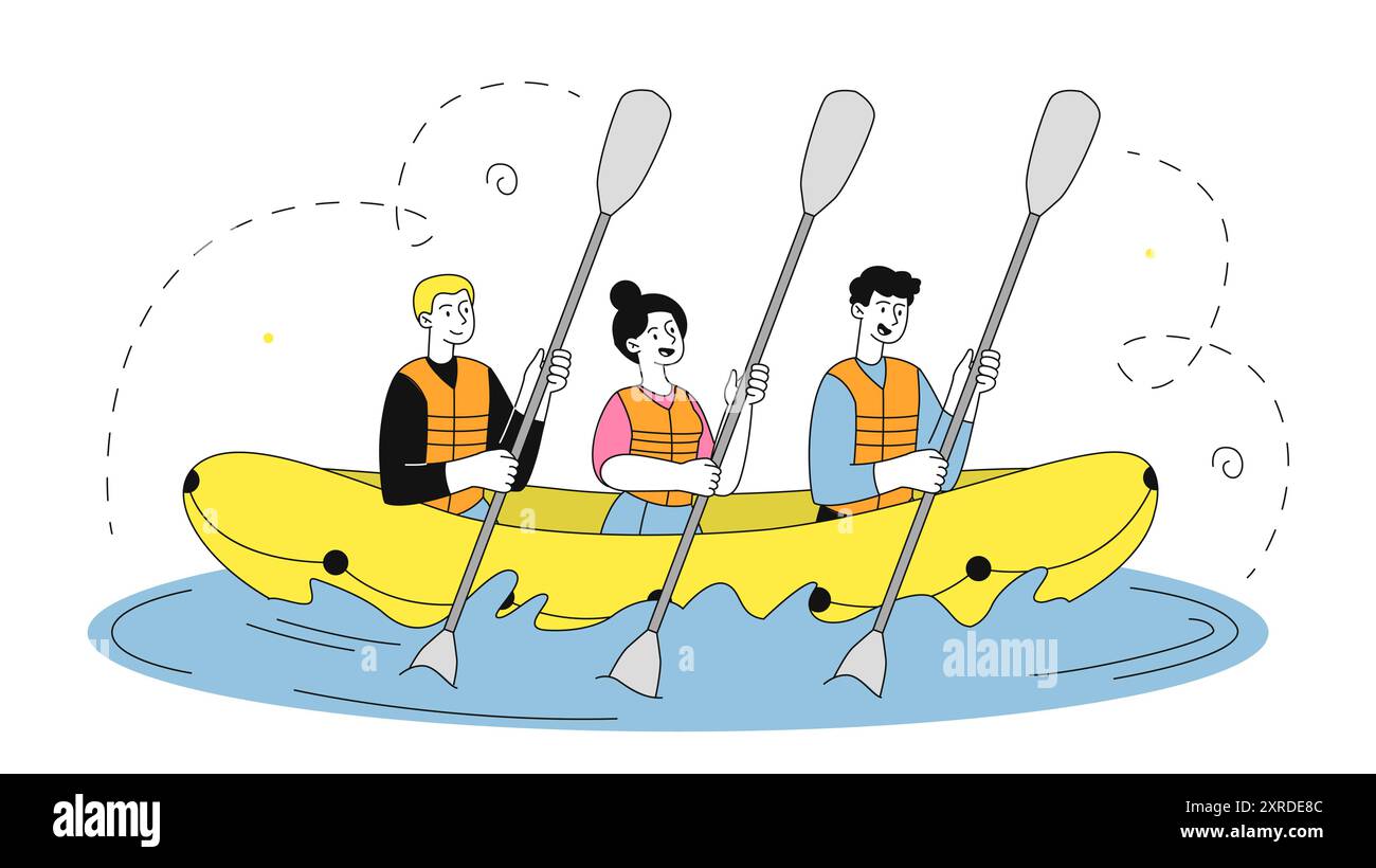 With people rowing Cut Out Stock Images & Pictures - Alamy