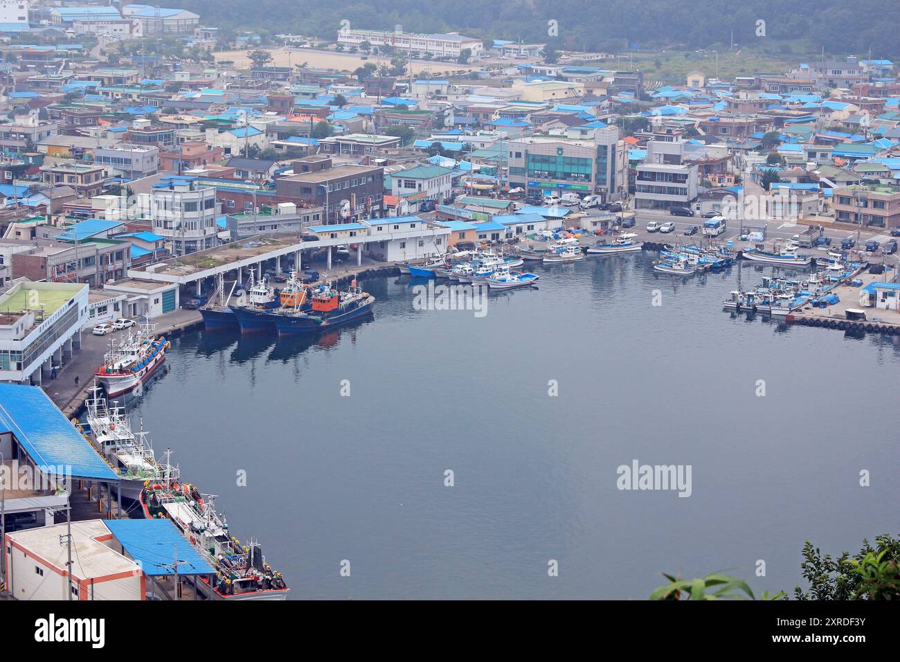 Fishing boats rest in shipyard hi-res stock photography and images - Alamy